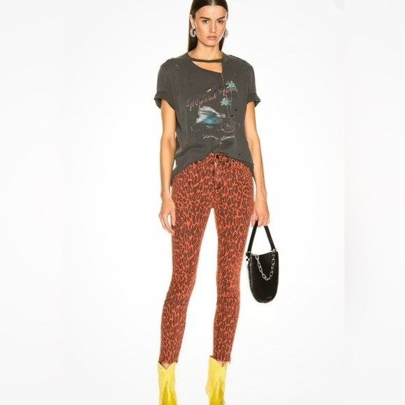 MOTHER | Jeans | Nwts Mother High Waisted Looker Animal Print Ankle ...